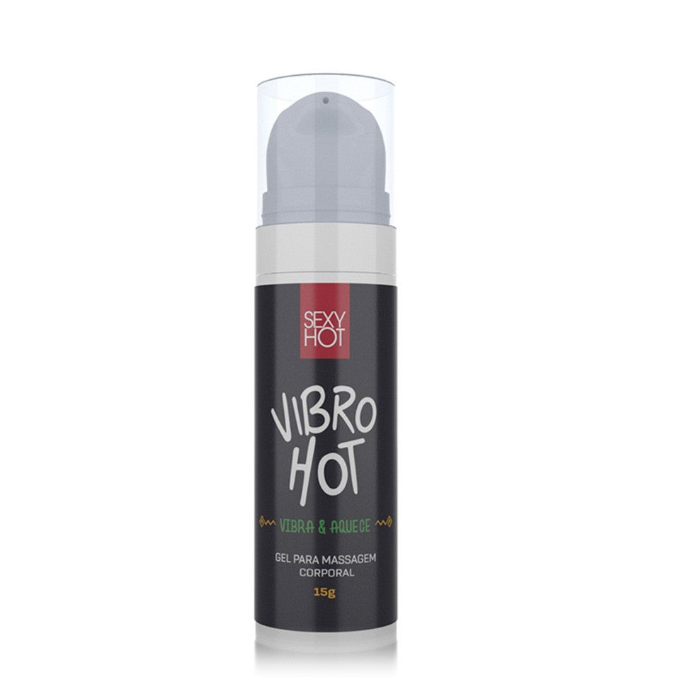 Vibro hot gel exitante corporal, vibra e aquece 15g por R$ 27,90 n